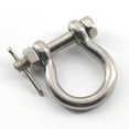 M6 Bow Shackle Anchor Shackle Stainless Steel 304 D Ring Shackle with ...