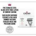 Cremo 5-Blade Barber Grade Mens Razor Cartridge Refills 4 Ct - Walmart.com