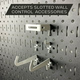 Wall Control Kitchen Pegboard Organization Kit with Red Pegboard Panels ...