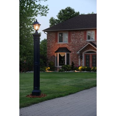 Vita 6"L x 6"W x 74"H Portsmouth Vinyl Lamp Post, White, VA94430 ...