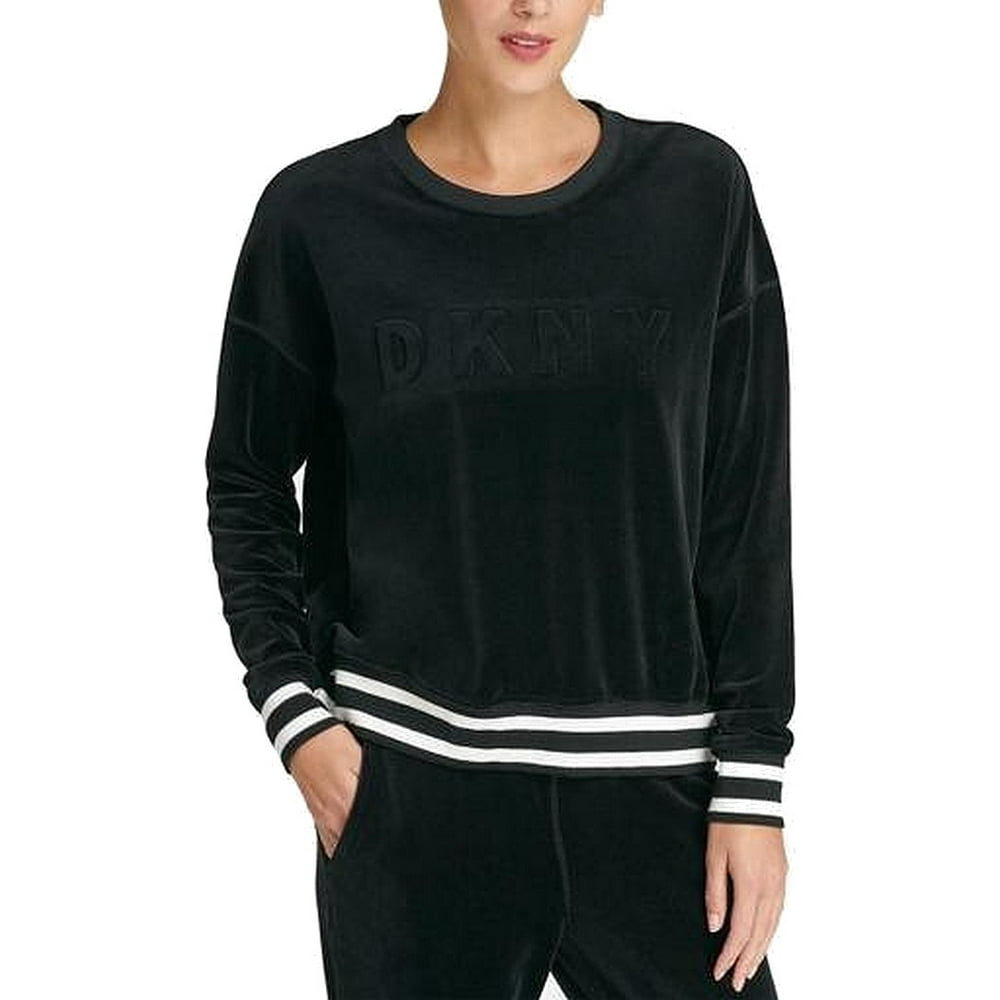DKNY Hoodies & Sweatshirts - Womens Sweatshirt Deep Small Velour ...