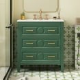 30" Bathroom Vanity with Ceramic Sink Combo, Freestanding Single Vanity ...