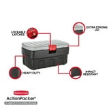 Rubbermaid 35 Gallon Tough Action Packer Cargo Box, Heavy Duty Plastic ...