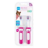 MAM Baby's Brush Toothbrush, 6+ Months, Girl, 2 Pack - Walmart.com