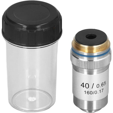 40X Microscope Achromatic Objective Lens Brass Chrome Plated Interface ...