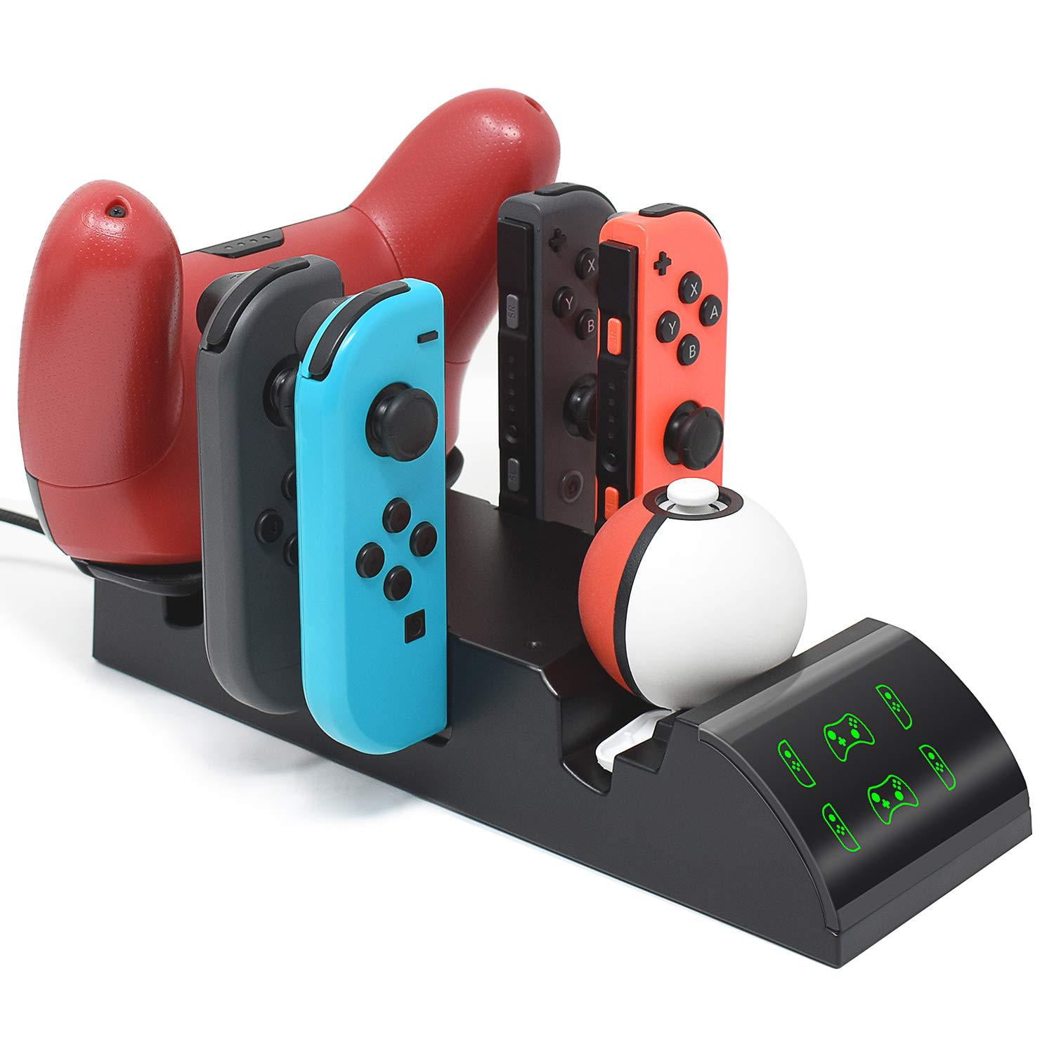 Charger for Nintendo Switch Pro Controller, Joy Cons and Poke Ball Plus ...