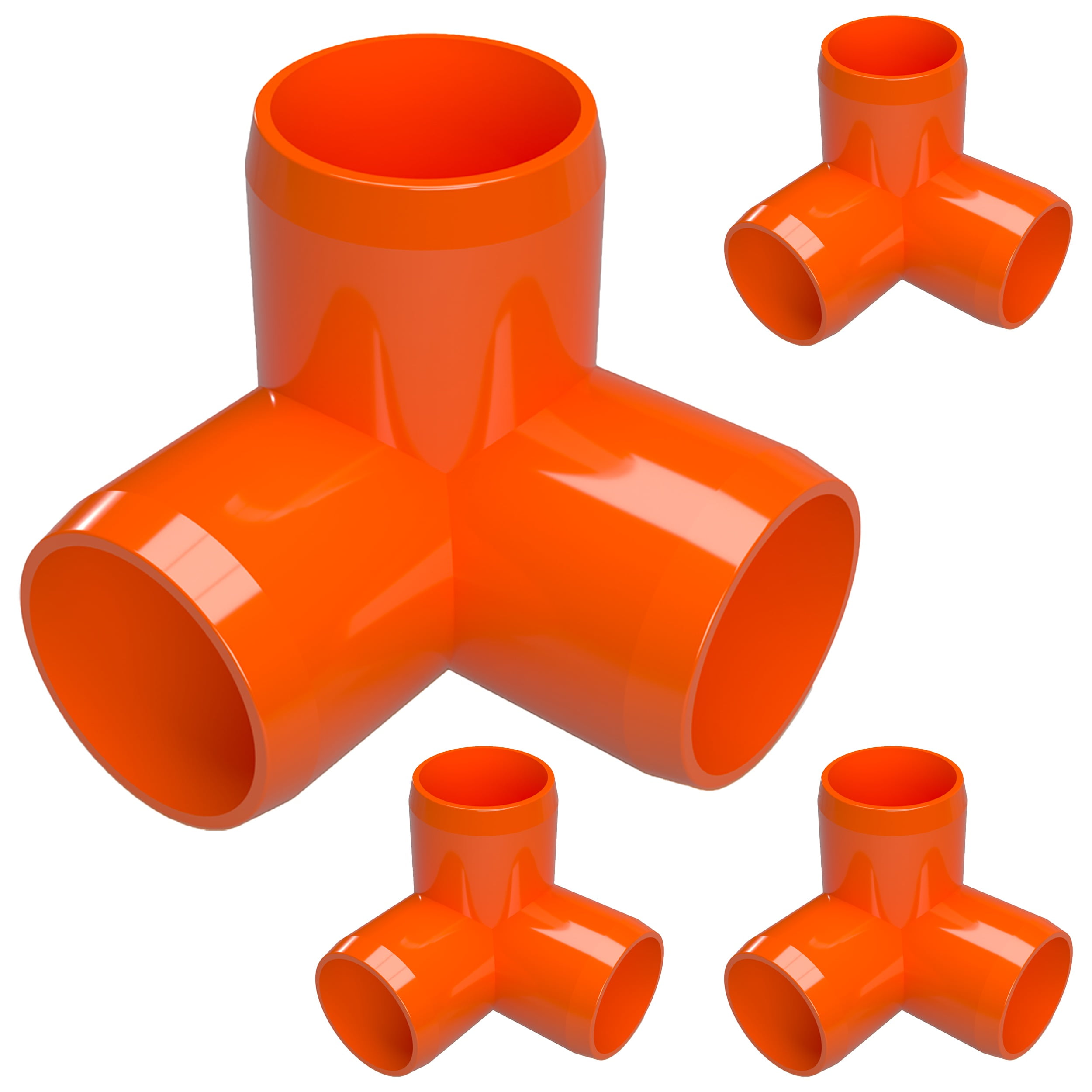 FORMUFIT PVC Fitting, 3-Way Elbow Corner , Furniture Grade, 1" Size ...