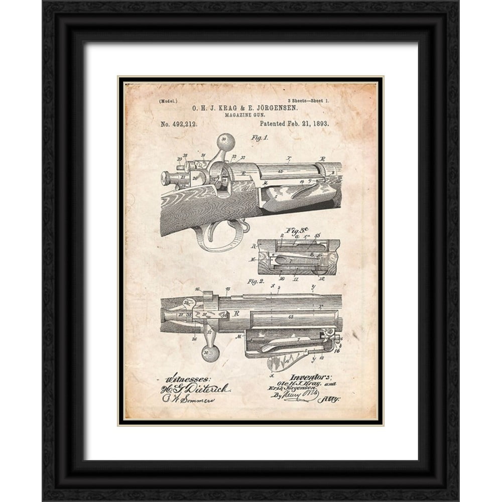 Borders, Cole 12x14 Black Ornate Wood Framed with Double Matting Museum ...