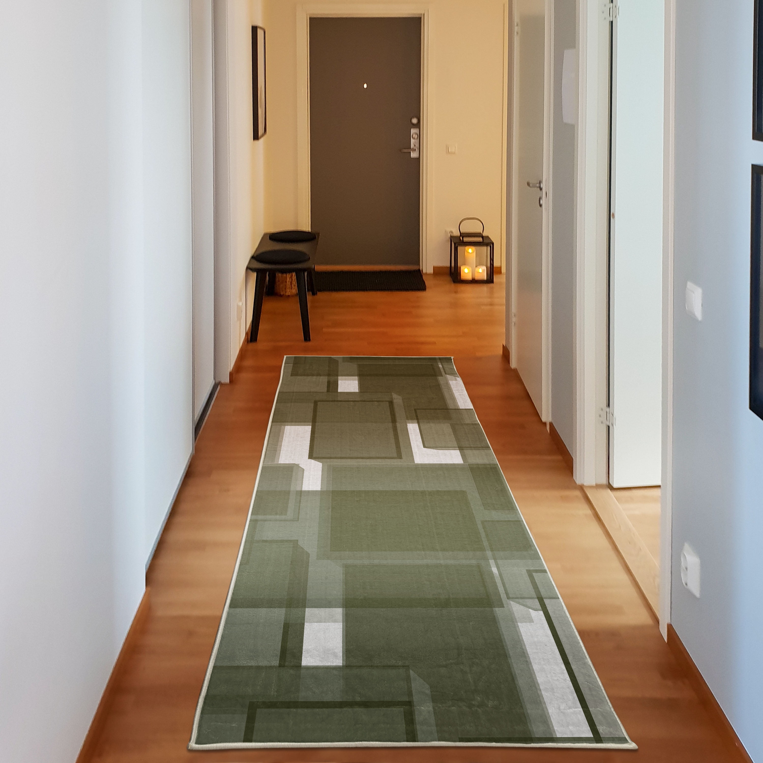 Contemporary Decorative Rug, 3 Dimensional Cubes Geometric Modern ...