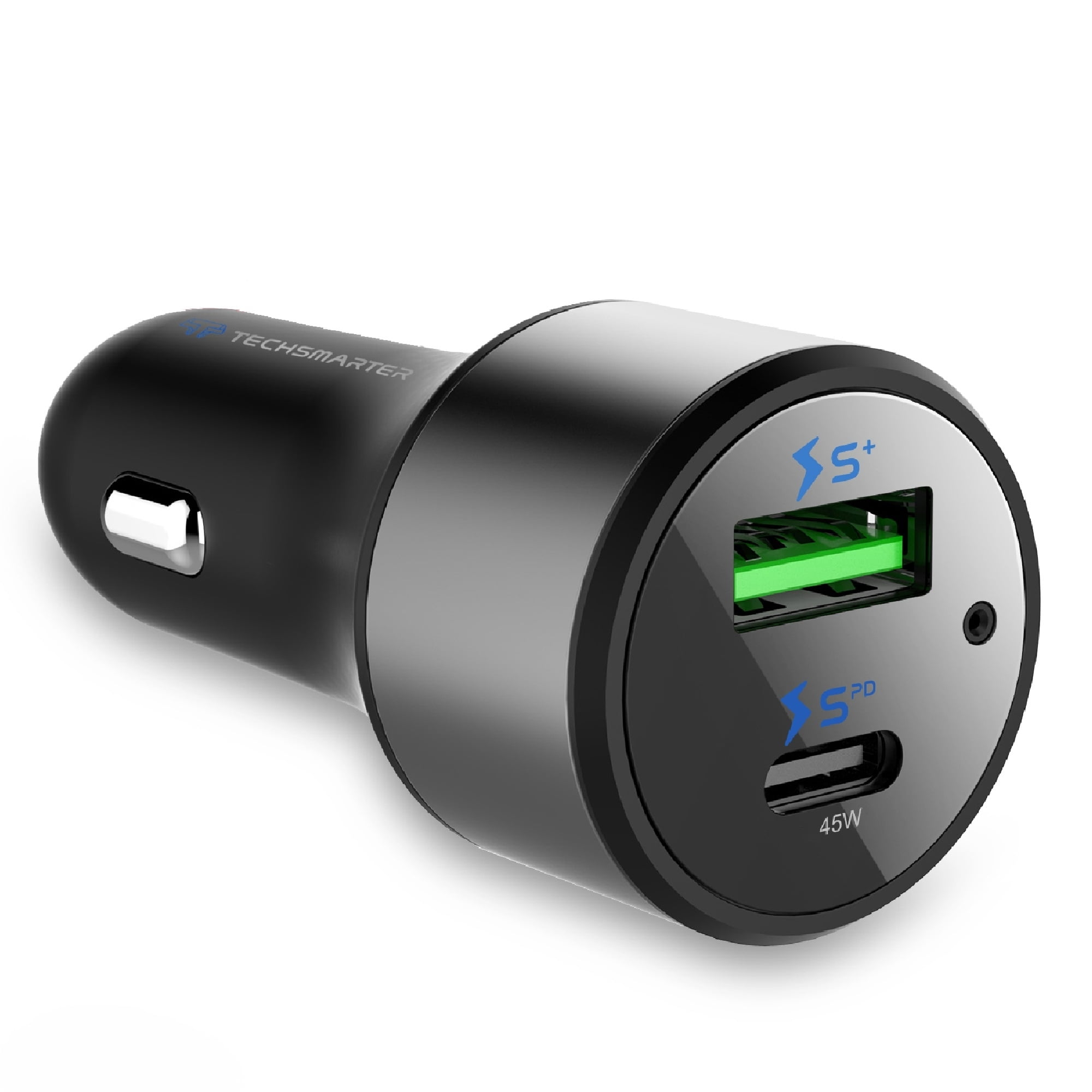 Techsmarter USB C PD Car Charger With 45W Power Delivery For IPhone