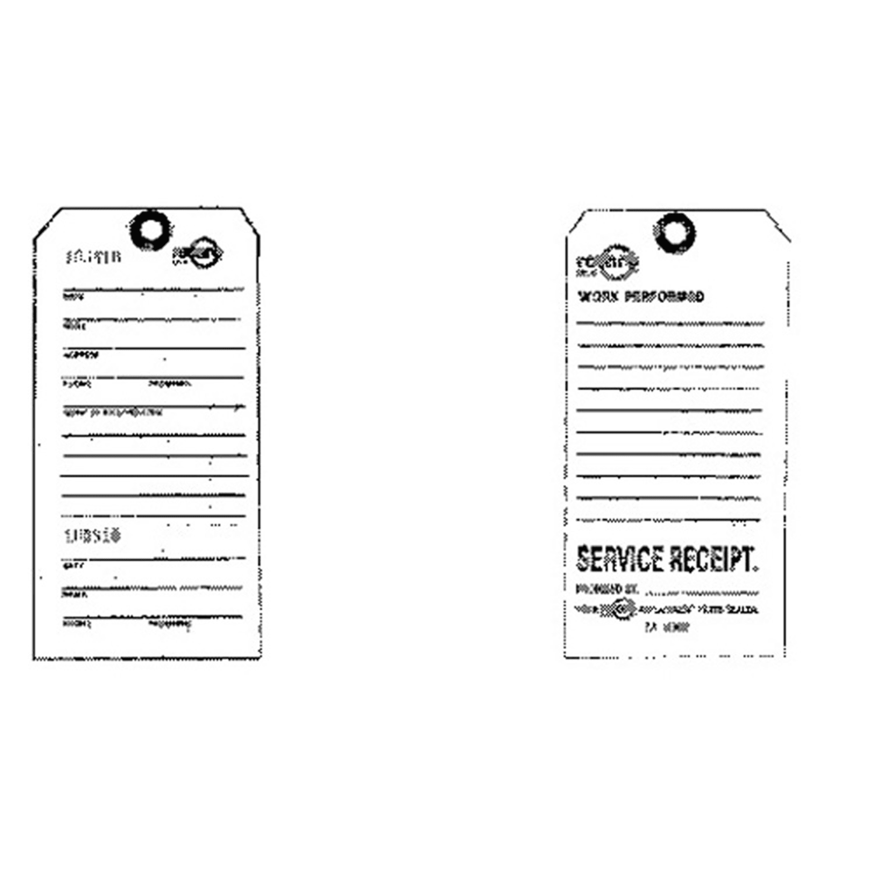 Rotary 32-9087 3-1/4' X 6-1/4' Service Tags (min 100) - Walmart.com