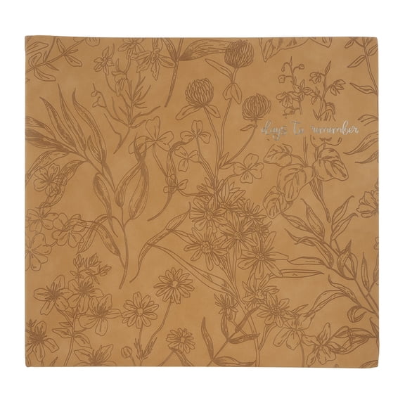 "Recollections® Purple Floral Photo Album for Vacation Memories, Holds ...