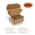 6x4x3 Inch Brown Tab Lock Tuck Top Shipping Boxes 6 Pack - Walmart.com