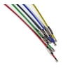 20pack Colored Nylon Coated Stainless Steel Wire Keychains 2mm 6.3 ...