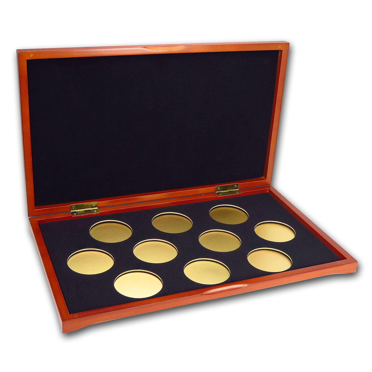 10 coin Wood Presentation Box (Silver) - X6D Style Holders - Walmart.com