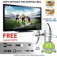 Attic installation digital TV antenna + digital 4-way coaxial cable ...