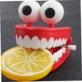 ZMKIAG Clockwork Chewing Teeth Toys with Funny Eyes - Plastic Red ...