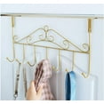 Over The Door Hook,7 Metal Over the Door Rack,Overdoor Hanging Storage ...