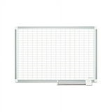 MasterVision MA0392830A 1 in. x 2 in. Grid 36 in. x 24 in. Aluminum ...