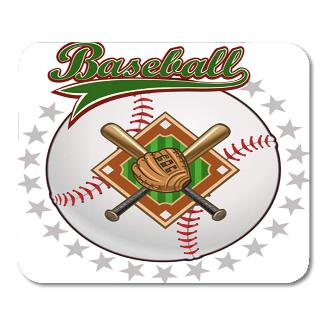 KDAGR Action Baseball Label Ball Bat Base American Glove Catch Champion ...