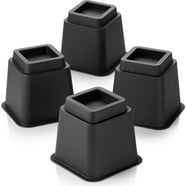 Dilwe 4 Pieces/Set Furniture Leg Risers PP Plastic Non-Slip Riser for ...