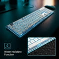 LED Computer Keyboard, LANGTU USB Wired Keyboard for Gaming and Office ...