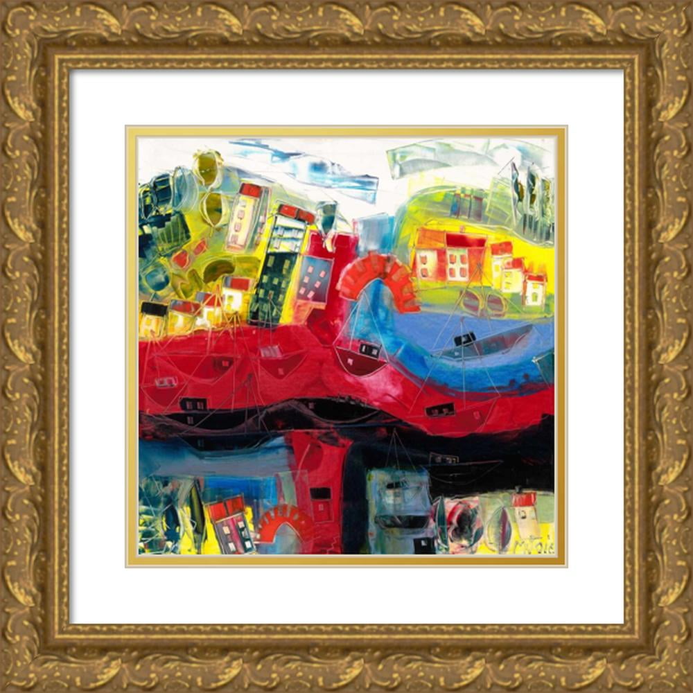 Muller,Max 15x15 Gold Ornate Wood Framed with Double Matting Museum Art ...