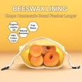 2 Pack Reusable Beeswax Bread Bags for Homemade Sourdough Bread, 17"×13 ...