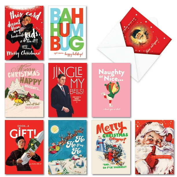 10 Naughty Christmas Cards For Adults Funny Boxed Holiday Notecard 10-naughty-christmas-cards-for-adults-funny-boxed-holiday-notecard