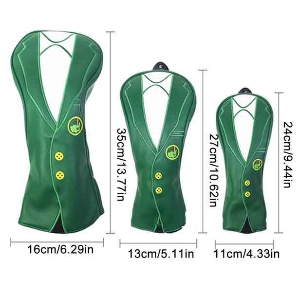 Golf Club Covers Waterproof PU Green Sports Accessories Funny Upscale ...