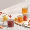 8oz Glass Jars with Airtight Lids (Set of 6), Cylindrical Jelly & Spice ...