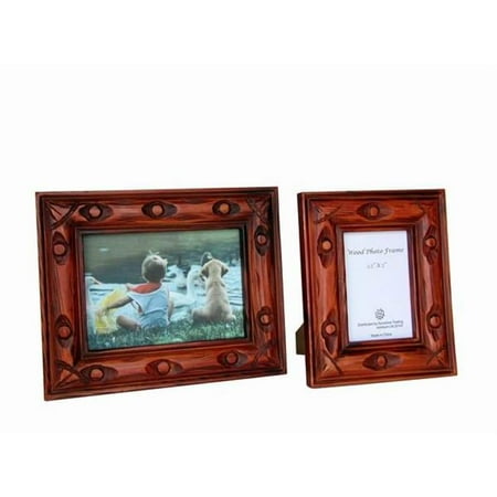 Handmade Wood Photo Frame - 5 x 7 Inch - Walmart.com