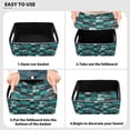 2 Pcs Foldable Felt Storage Bins Decorative Fabric Organizer Baskets ...