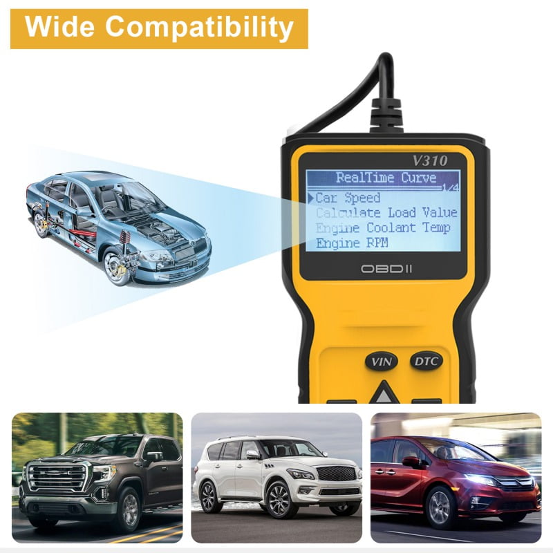 OBD2 Scanner OBD Code Reader Scan Tools Car Engine Diagnostic Scanner ...