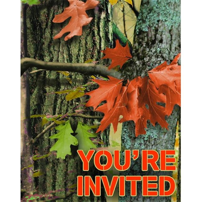 Hoffmaster Group 895676 Hunting Camo Invitation- Foldover - Walmart.com