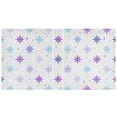 Blue Purple Stars on White Background Round Ring Binder 3 Rings 1.5 ...