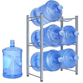 Water Cooler Jug Rack, 4-Tier Heavy Duty Water Bottle Holder Storage ...