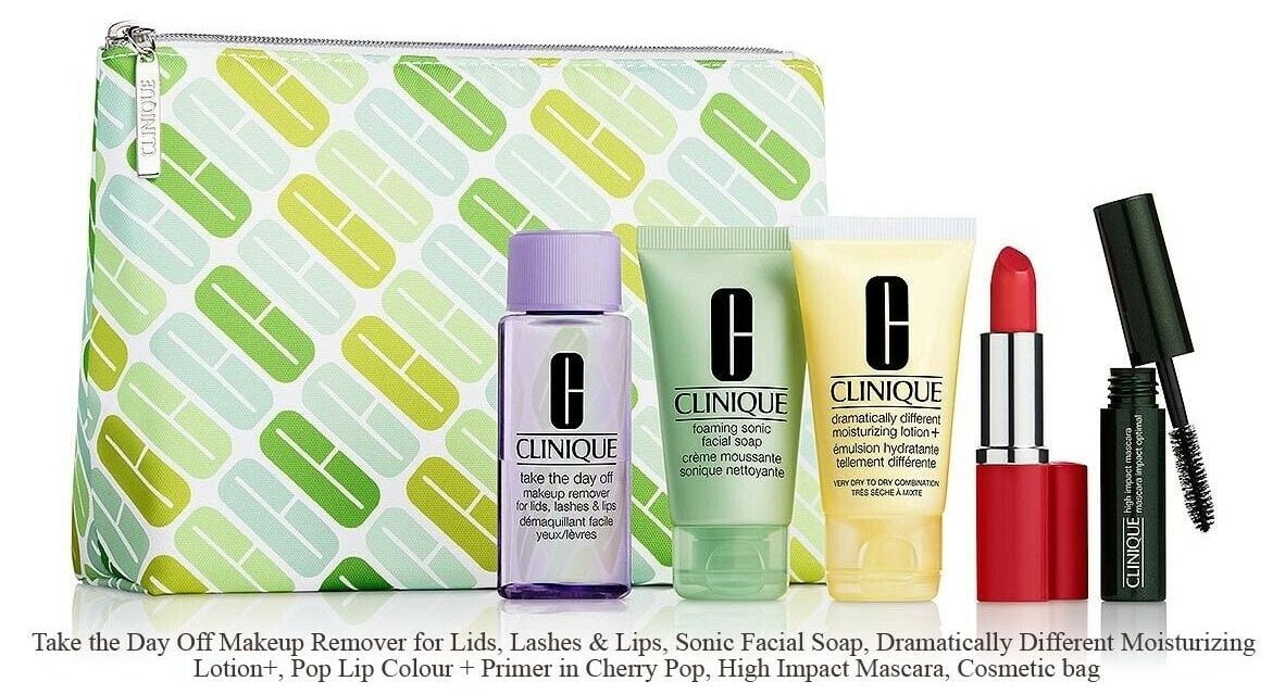 New Clinique 6 Pc Take The Day Off Makeup Set - Walmart.com