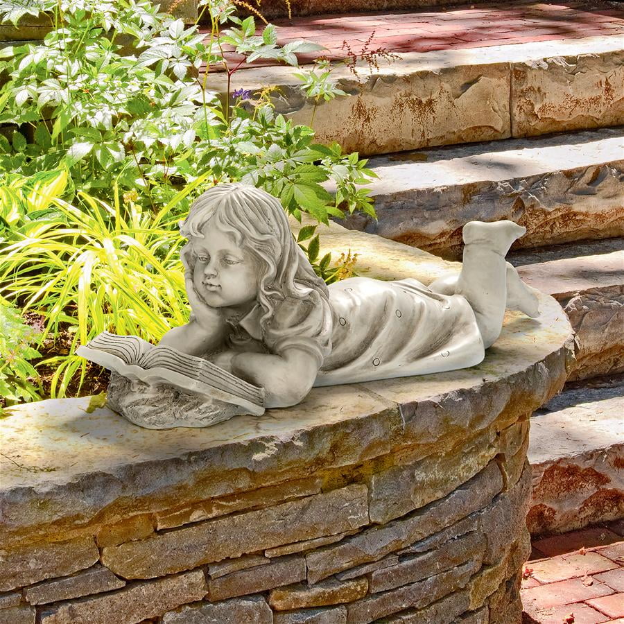 Design Toscano Backyard Scholar Little Girl Reading Garden Statue - Walmart.com