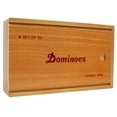 Premium 55 Double Nine Domino Game Set with Wood Case, Brown - Walmart.com