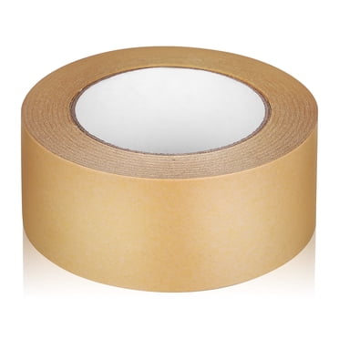 JVCC FPPT-01 Kraft Flatback Paper Packaging Tape: 3 in x 60 yds. (Brown ...