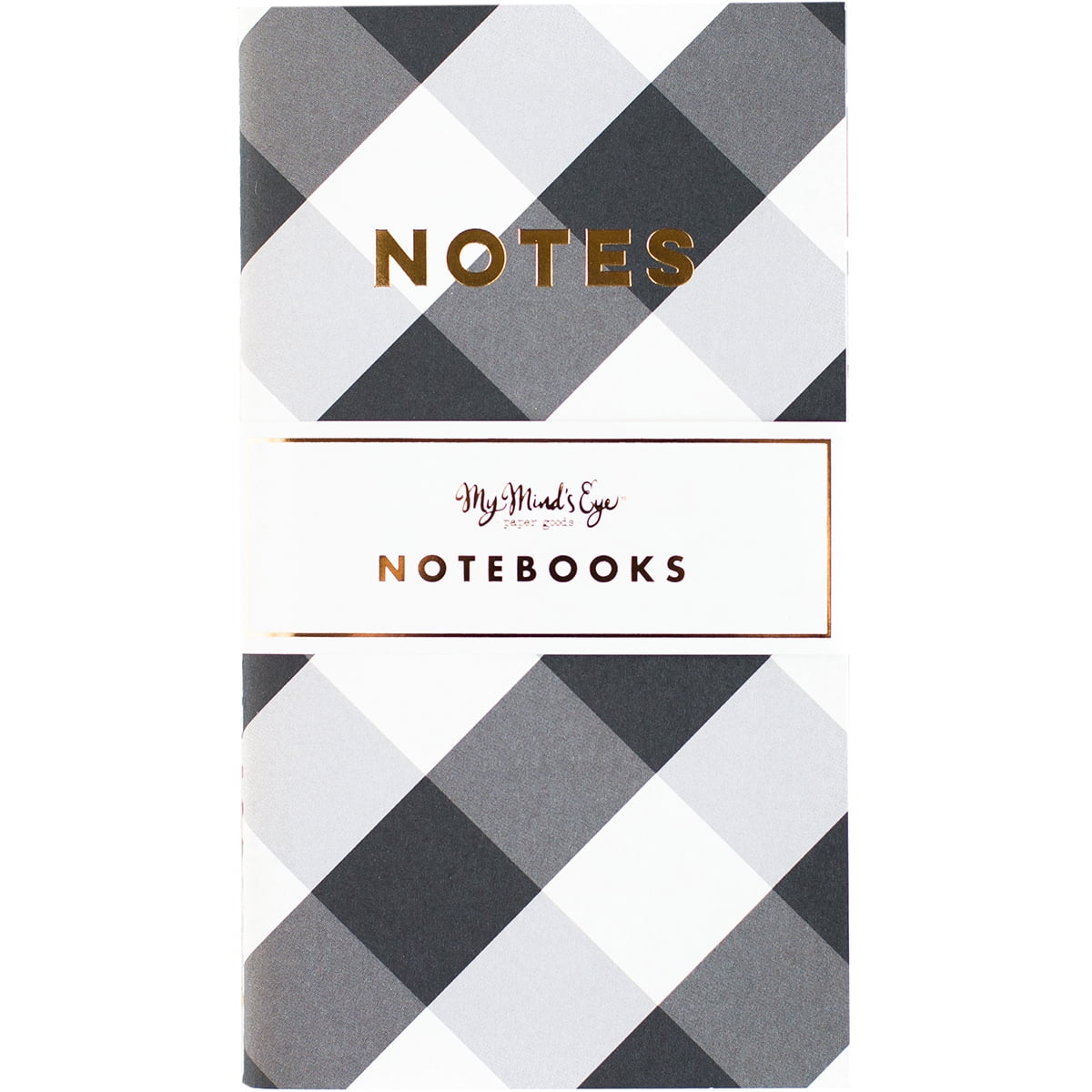 Plaid Mini Notebooks 3/Pkg- , Pk 1, My Minds Eye - Walmart.com