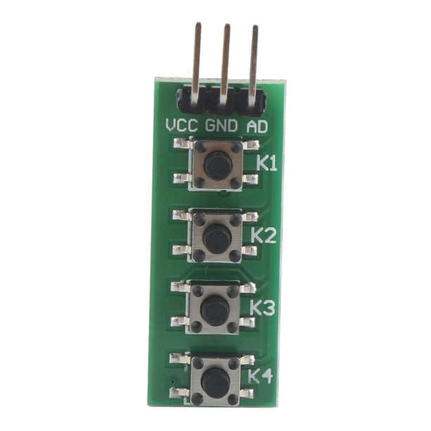 Button Module, KC11B04 AD Button Module Accuracy Technology With 4-Buttons 1-Analog Output AD ...