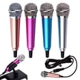 HannLk 3.5mm Portable Mini Phone Mic Stereo Studio Audional Microphone ...