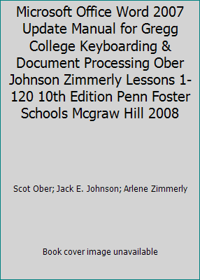 Pre-Owned Microsoft Office Word 2007 Update Manual for Gregg College ...