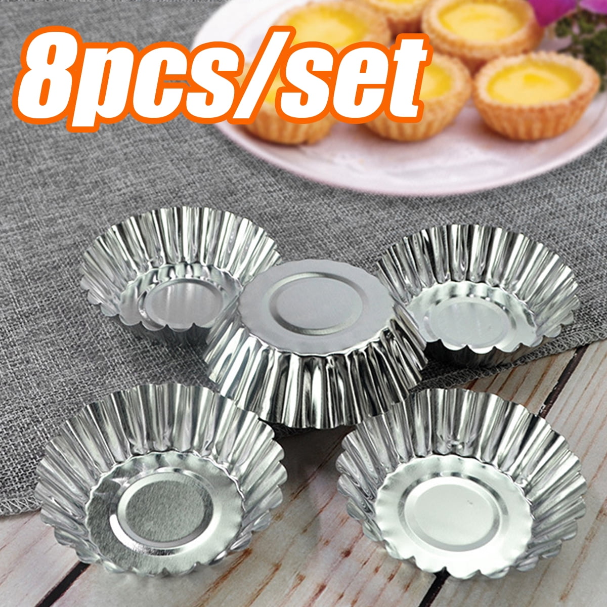 Click here for Neinkie 8pcs Egg Tart Molds  Mini Tart Pan For Bak... prices
