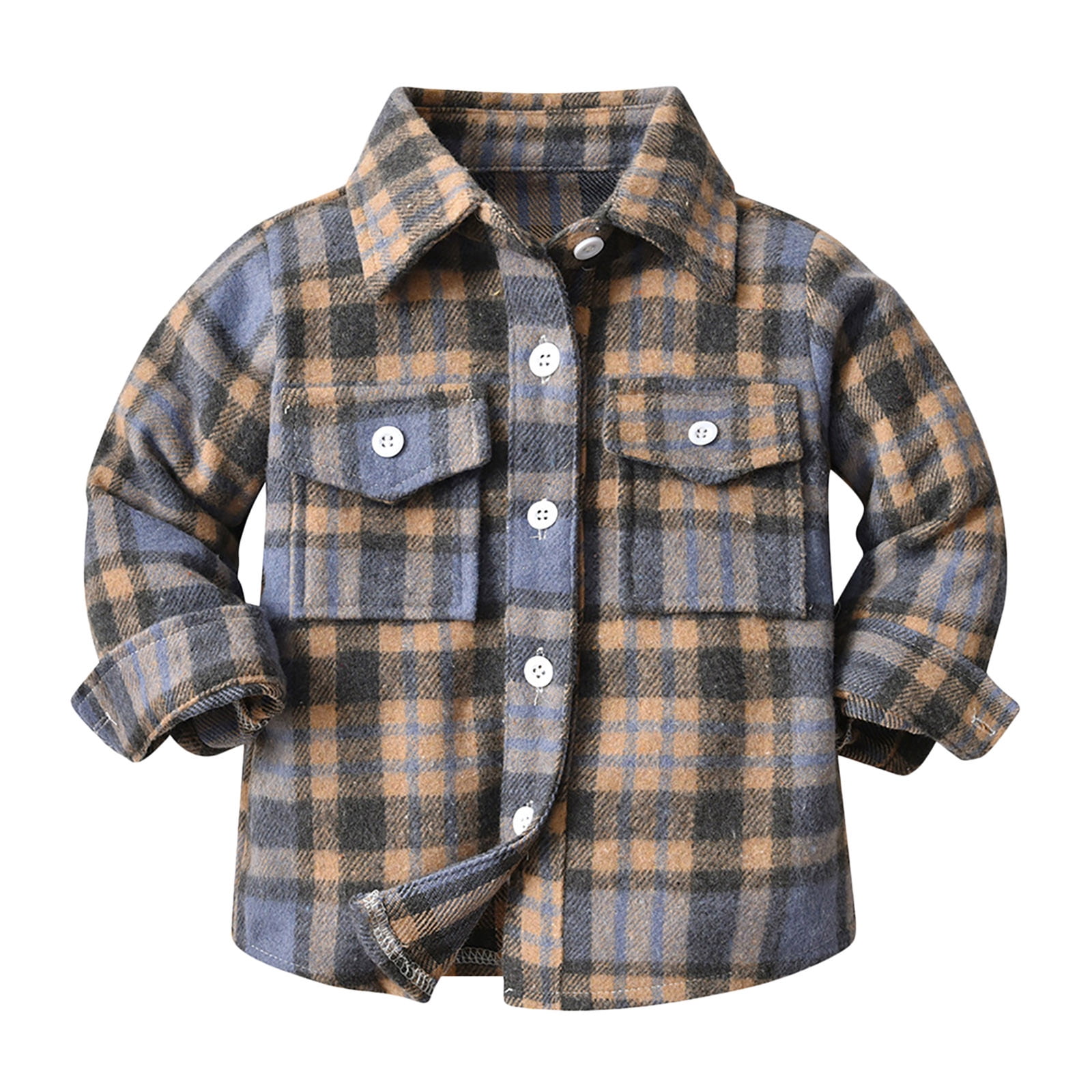 Click here for Fgnfyis Toddler Boy Girl Fall Flannel Plaid Shirt... prices