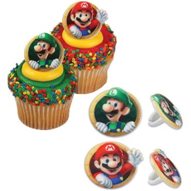 Whimsical Practicality's Super Mario Bros Edible Icing Cake Border ...