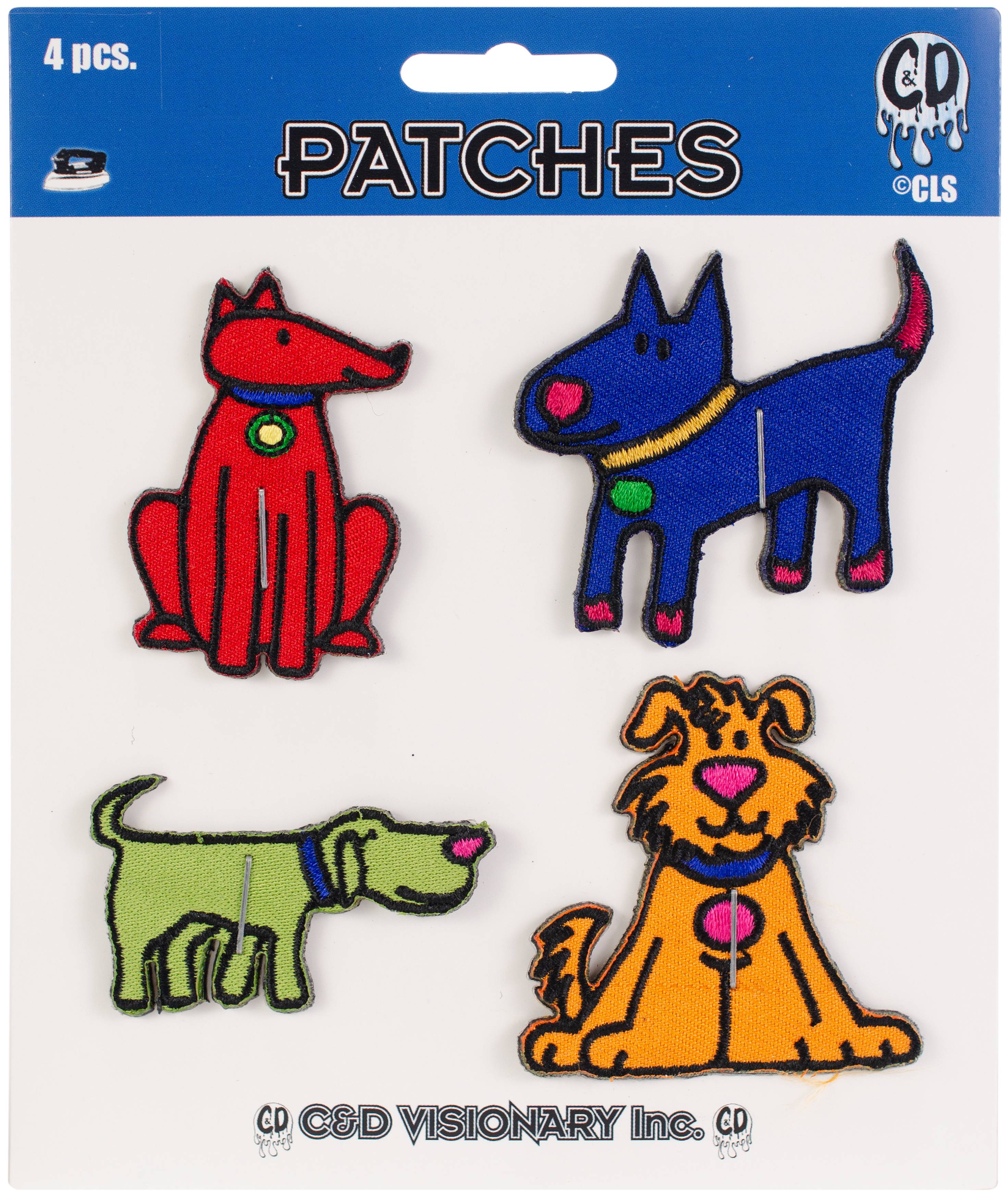 C&D Visionary Patch-Dogs Assortment 4/Pkg - Walmart.com