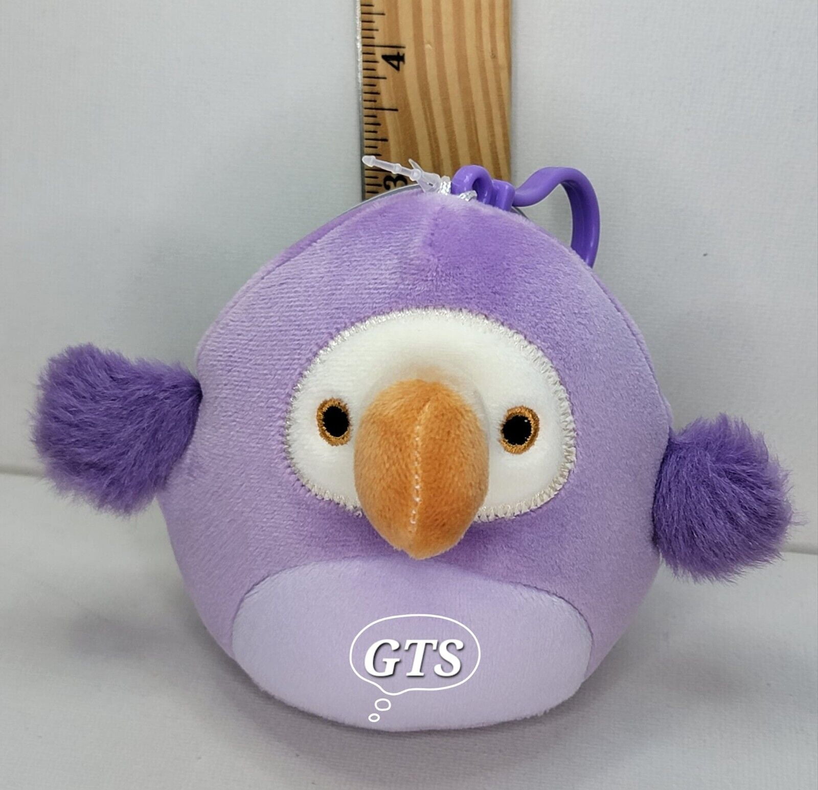 Squishmallow 3.5" Neha Dodo Bird 2023 Purple Extinct Wildlife Clip ...